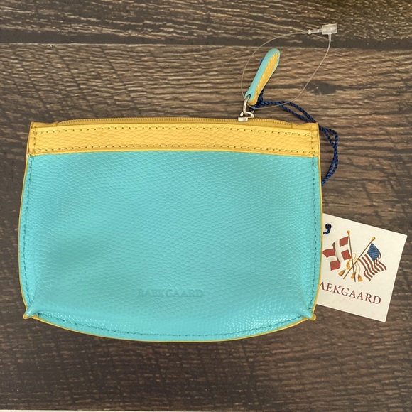 Baekgaard | Bags | New Baekgaard Vera Bradley Leather Turquoise Yellow ...